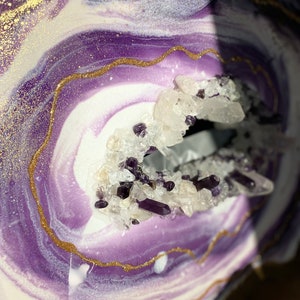 Amethyst Geode Table Unique Epoxy Coffee Table Live Edge - Etsy