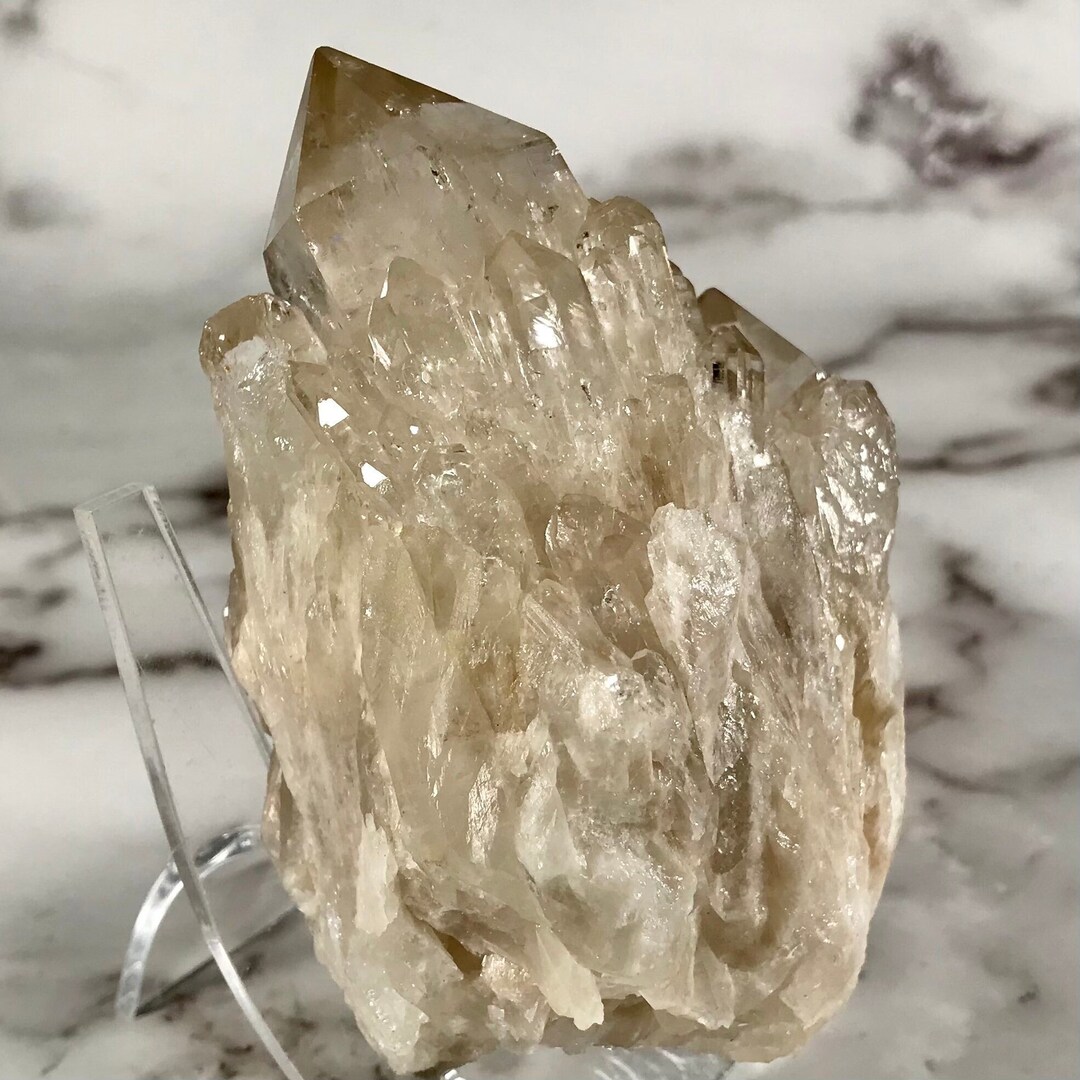 4 Genuine Cascading Citrine 14.4oz, Unheated and Untreated Standing ...