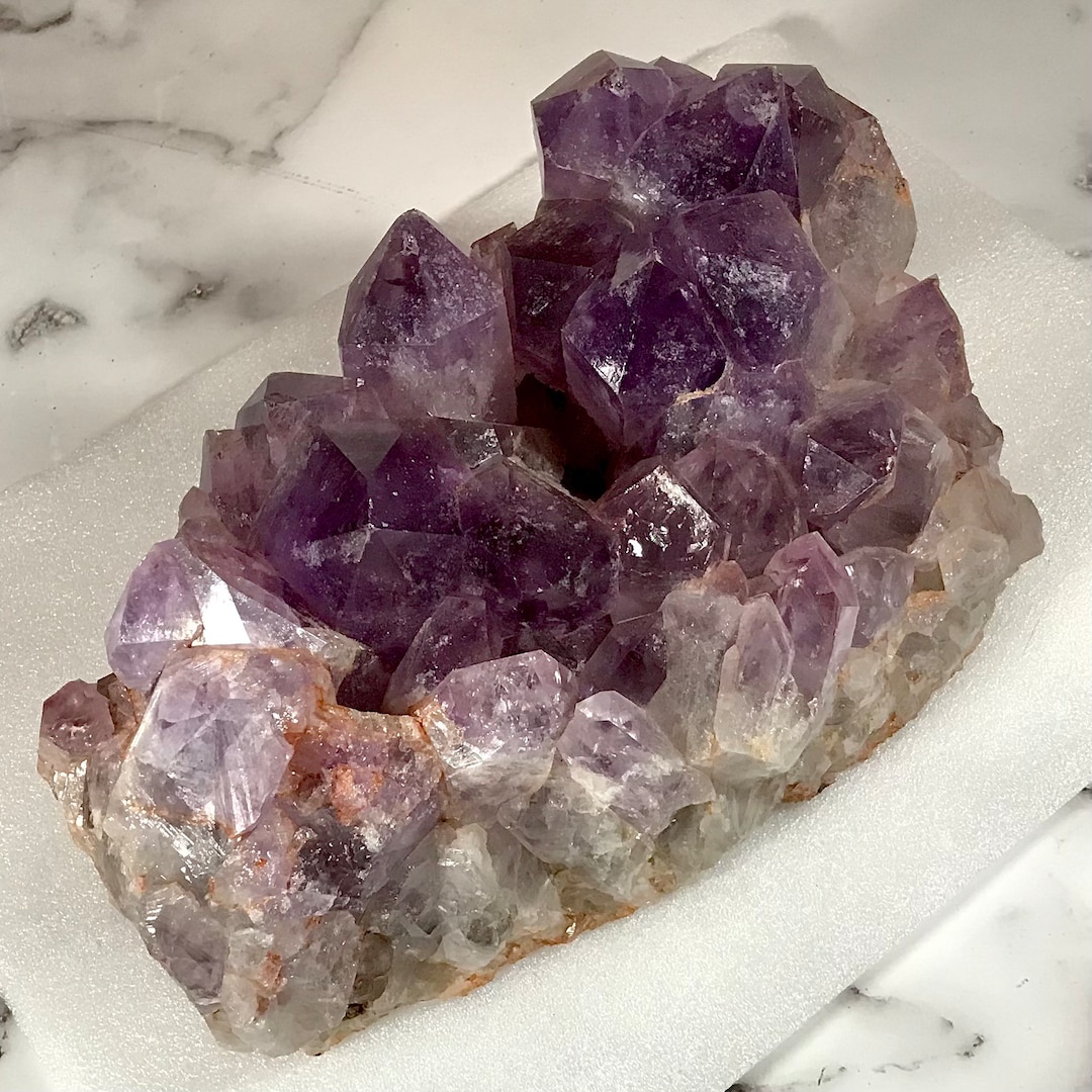 10 AA OUTRAGEOUS XXL Deep Purple Ametrine Cluster 3.6k, Natural Raw ...