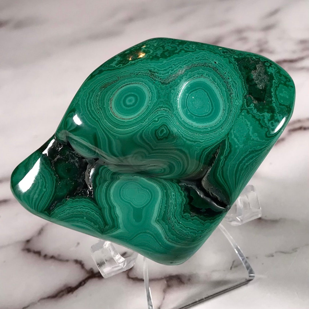 3.05 A Malachite Free Form 7.5oz, Natural Green Malachite Gemstone ...