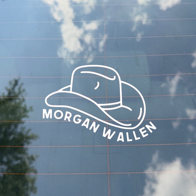 Morgan Wallen Cowboy Hat Decal - Etsy