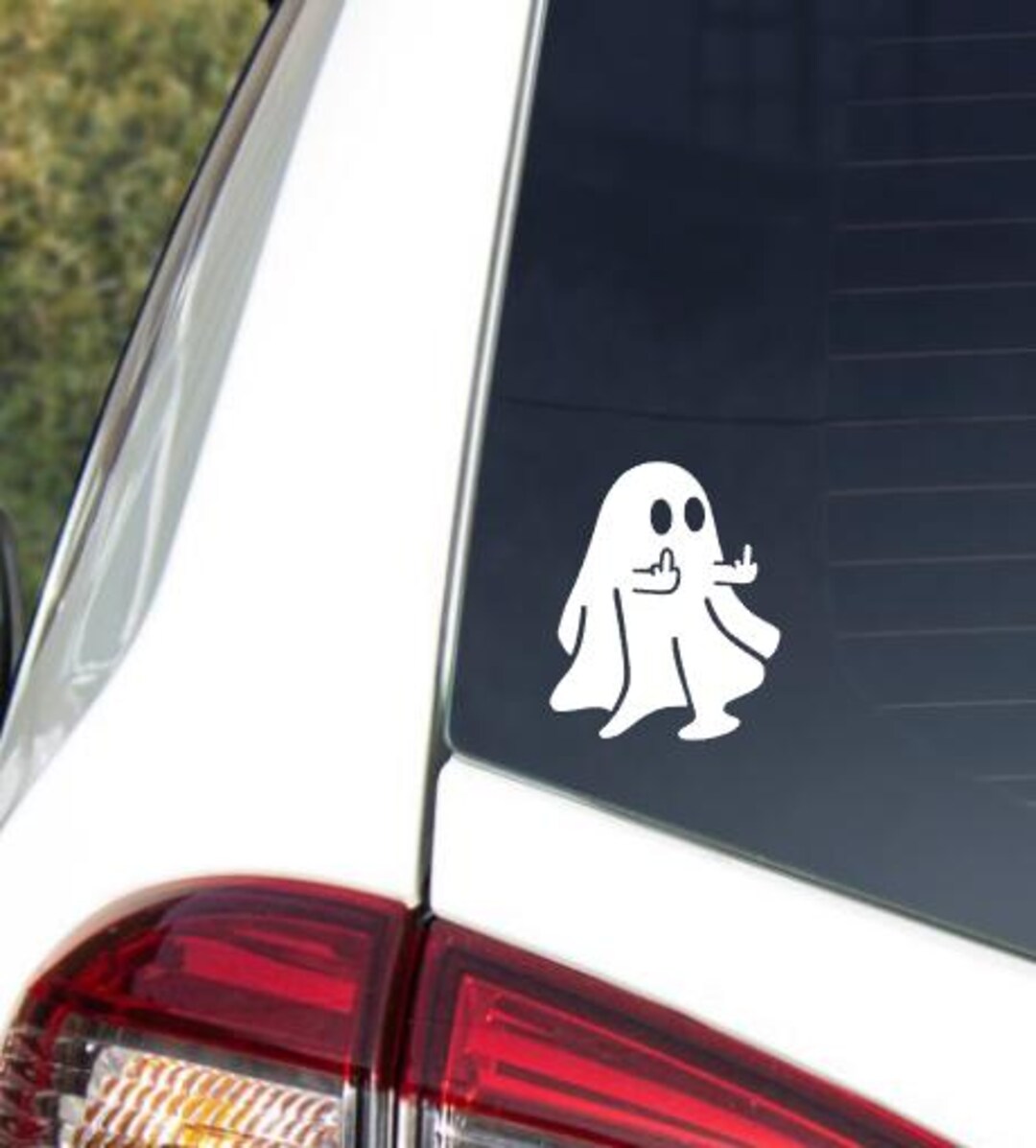 Ghost Middle Finger Decal - Etsy