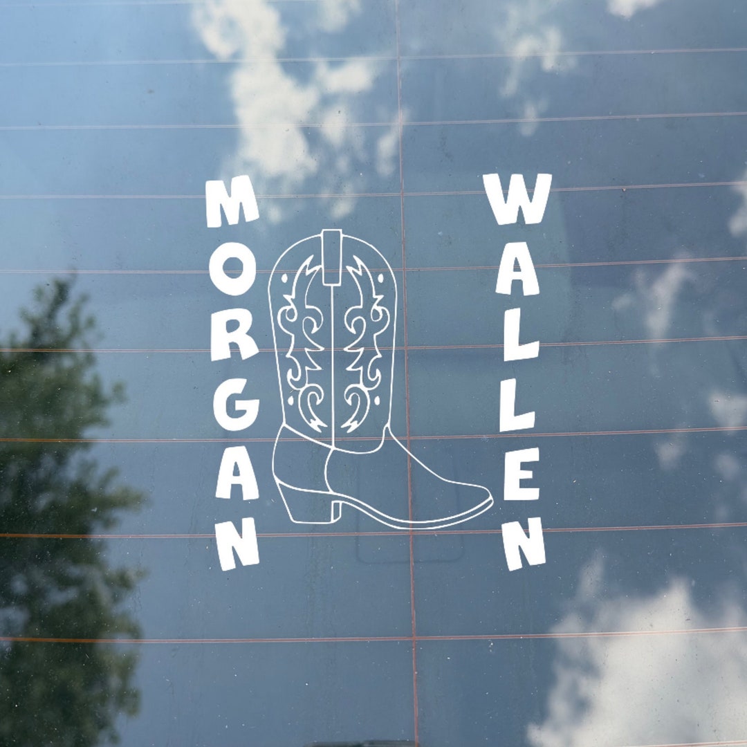 Morgan Wallen Cowboy Boot Decal - Etsy Australia