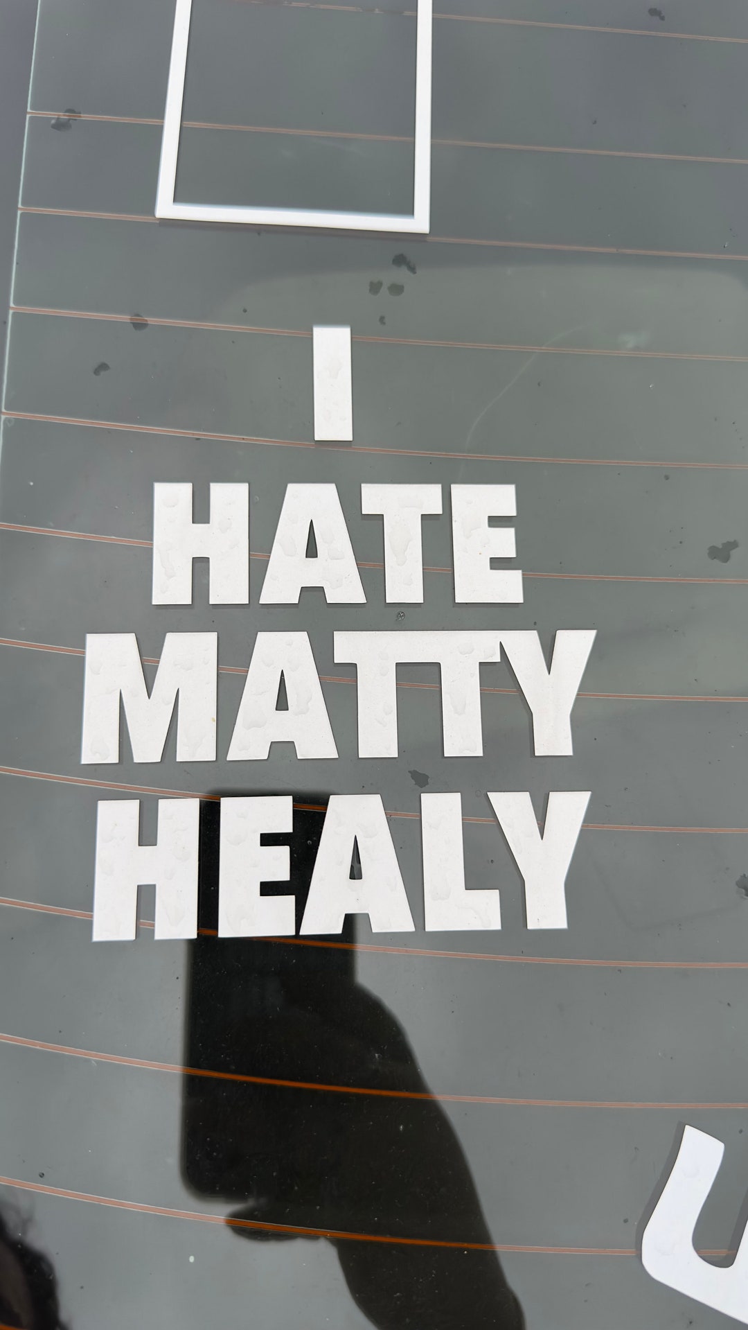 The 1975 I Hate Matty Healy Decal - Etsy
