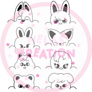 SKZOO Peeker Decals - Etsy