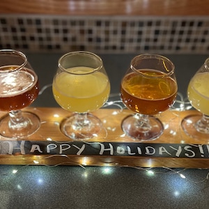 Beer Flight Serving Tray, Wine Flight, Whiskey Flight, Chalkboard ...