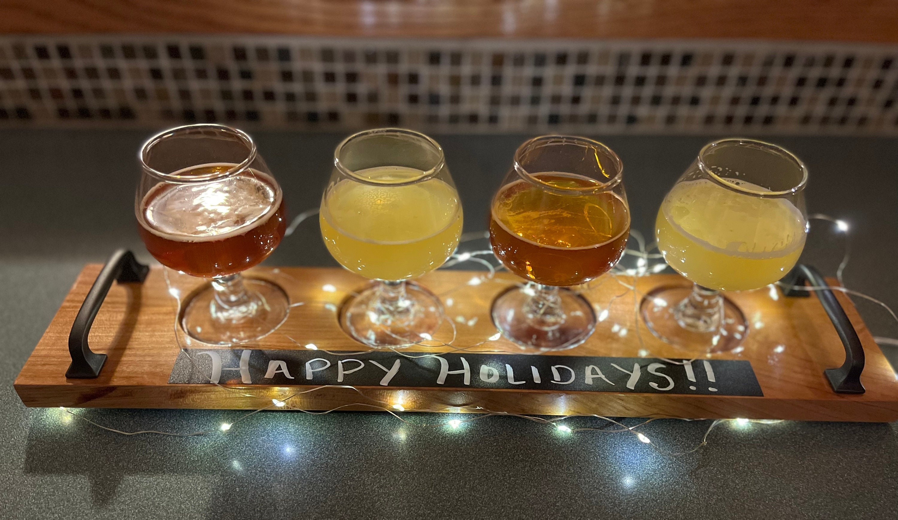 Beer Flight Serving Tray, Wine Flight, Whiskey Flight, Chalkboard ...