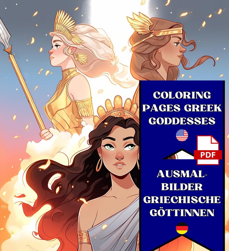 Greek Goddesses, Epic Coloring Pages, Musical Coloring Book to Print ...