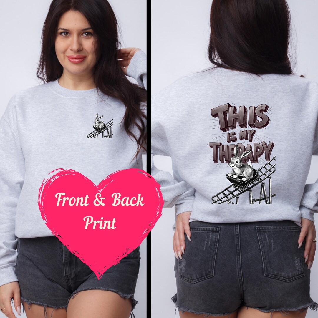 This is My Therapy Amusement Park Sweater, Roller Coaster Fan, Gift ...