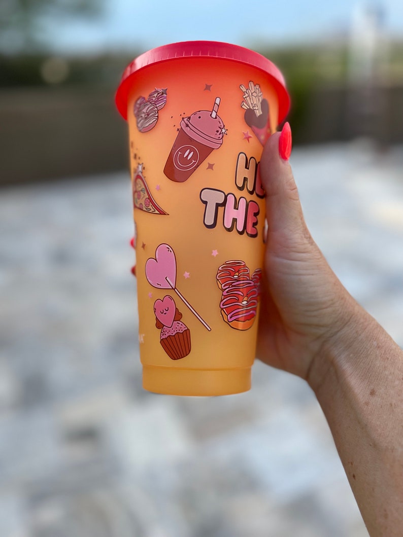 Here for the Snacks Plastic 24oz Color Changing Cup / Here for the ...