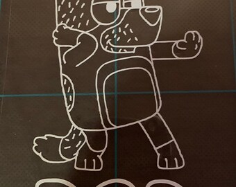 Bluey Bandit Car Decal - Etsy