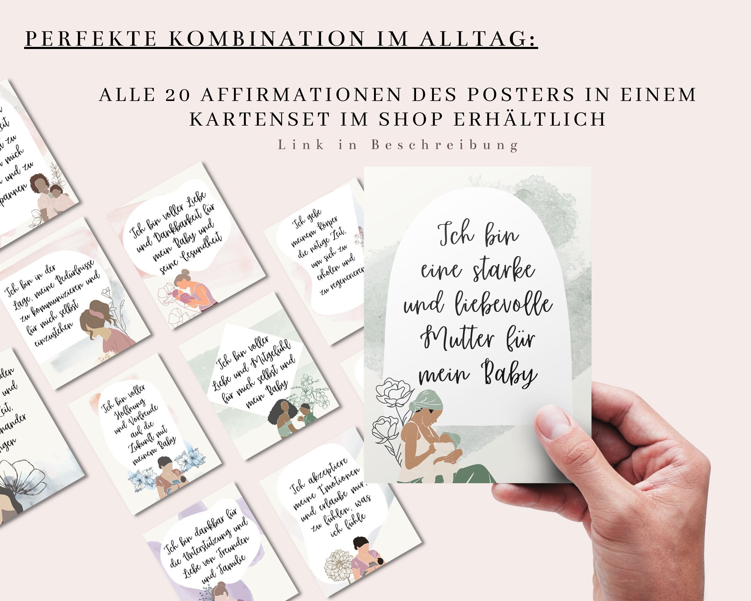 Postpartum Poster für Mama nach Geburt, Glaubenssätze für ein ...