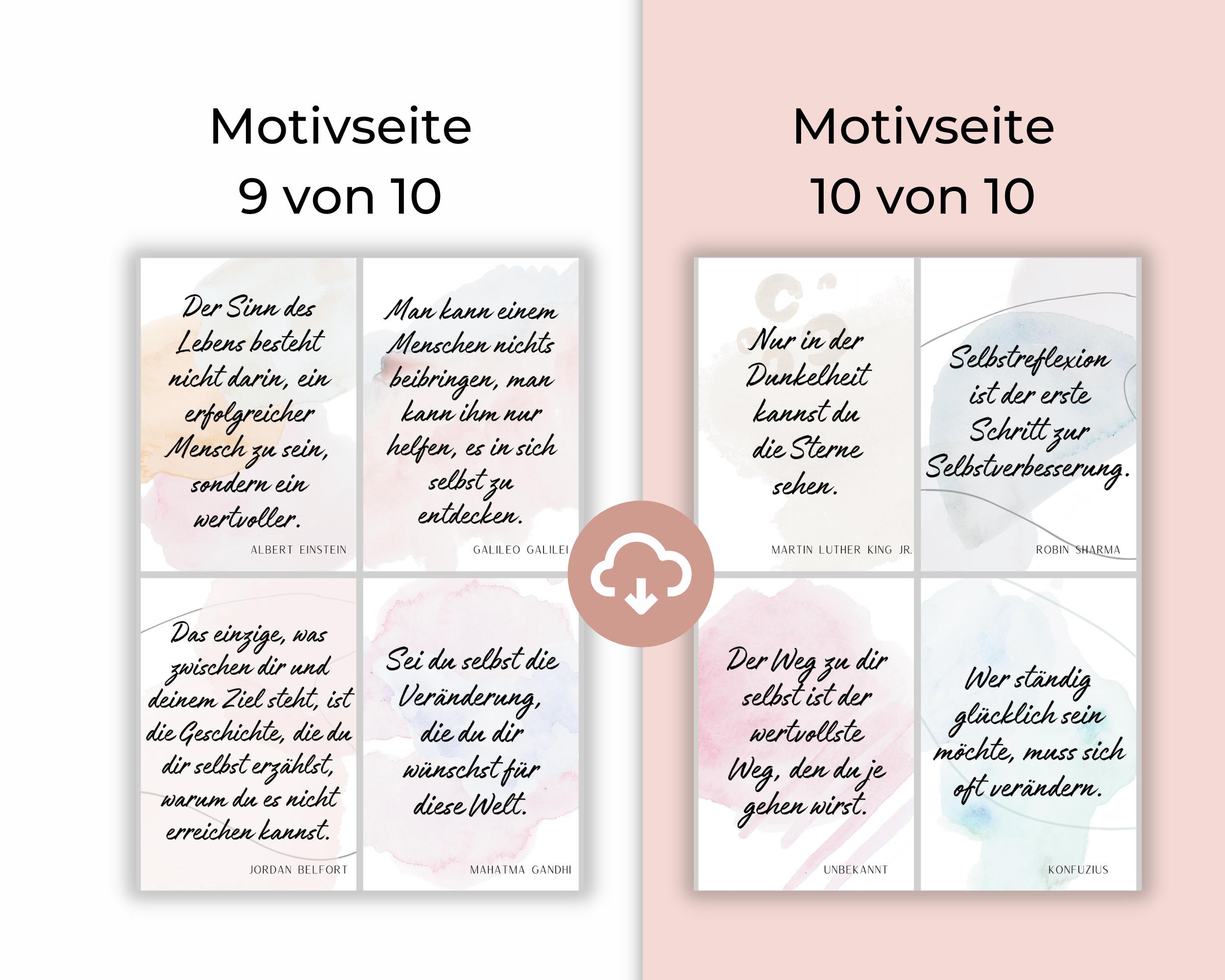 40 positive Sprüche zum Ausdrucken, Sammlung positive Zitate Motivation ...