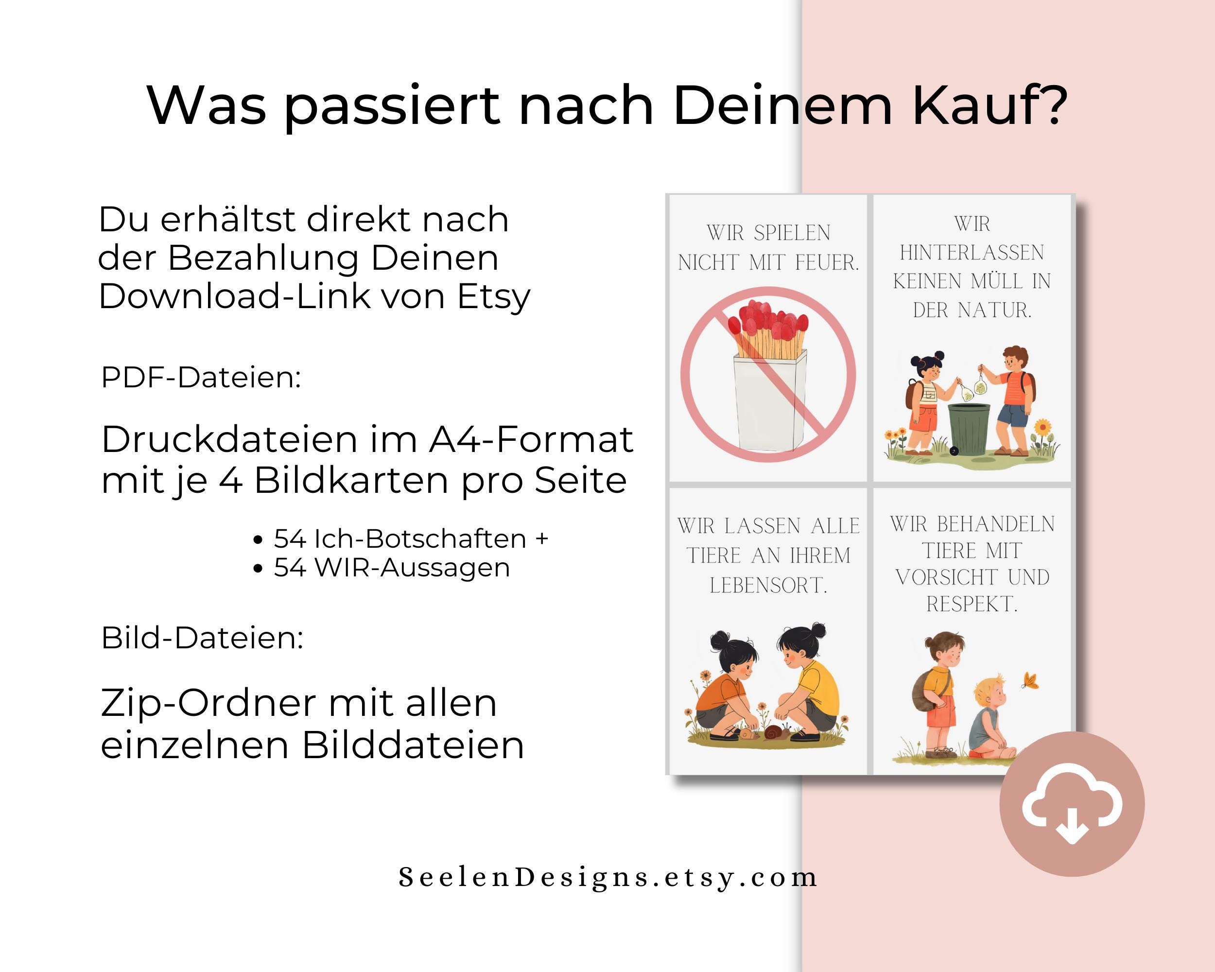 Regelkarten Kita Bildkarten Kindergarten und Kinderkrippe - 108 ...