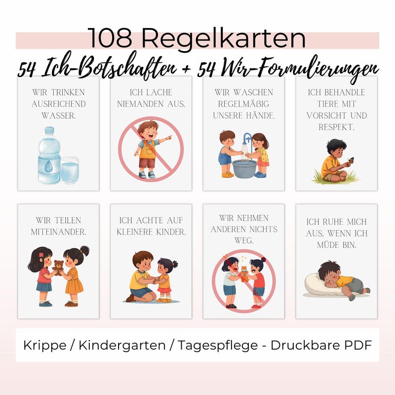 Gruppenregeln kindergarten bildkarten - Etsy Österreich