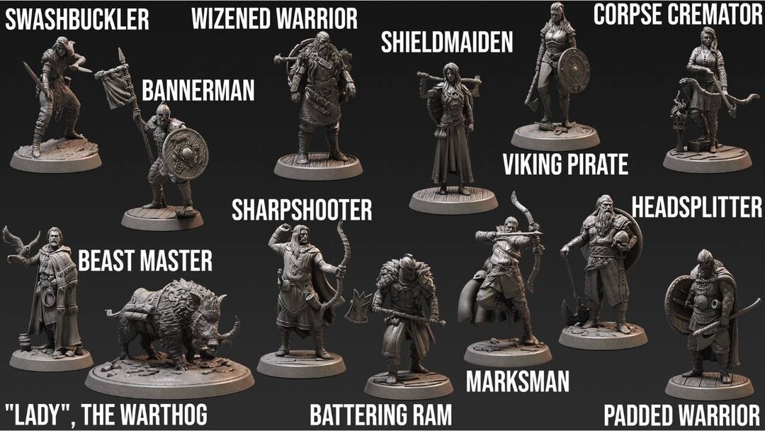 Wargaming JT Valhalla Askelung:the Sea Tribe Mini 32/75mm TOP 4K ...