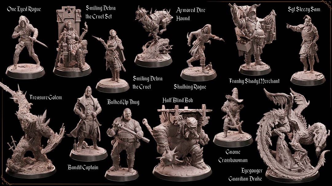 Legendarium of Dragons Enemies |3D Printed 4K | 32mm/75mm | D&D - Etsy