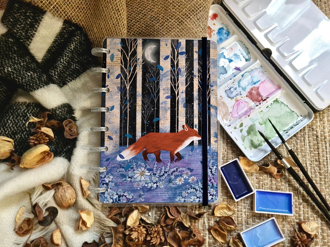 Undated Illustrated Notebook A5 Bullet Journal Happy Planner Calendar ...