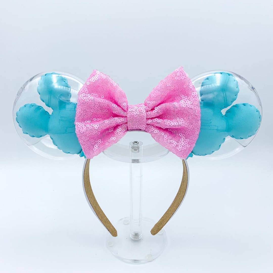 Mickey Balloon Ears Blue and Pink - Etsy