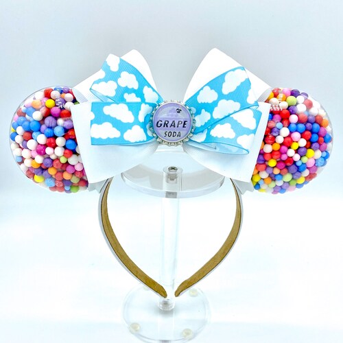 Mickey Balloon Ears Black Confetti Sparkle - Etsy