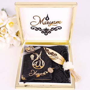 Personalized Islamic Gift Set, Dua Book Hijab Dhikr Counter Bookmark ...