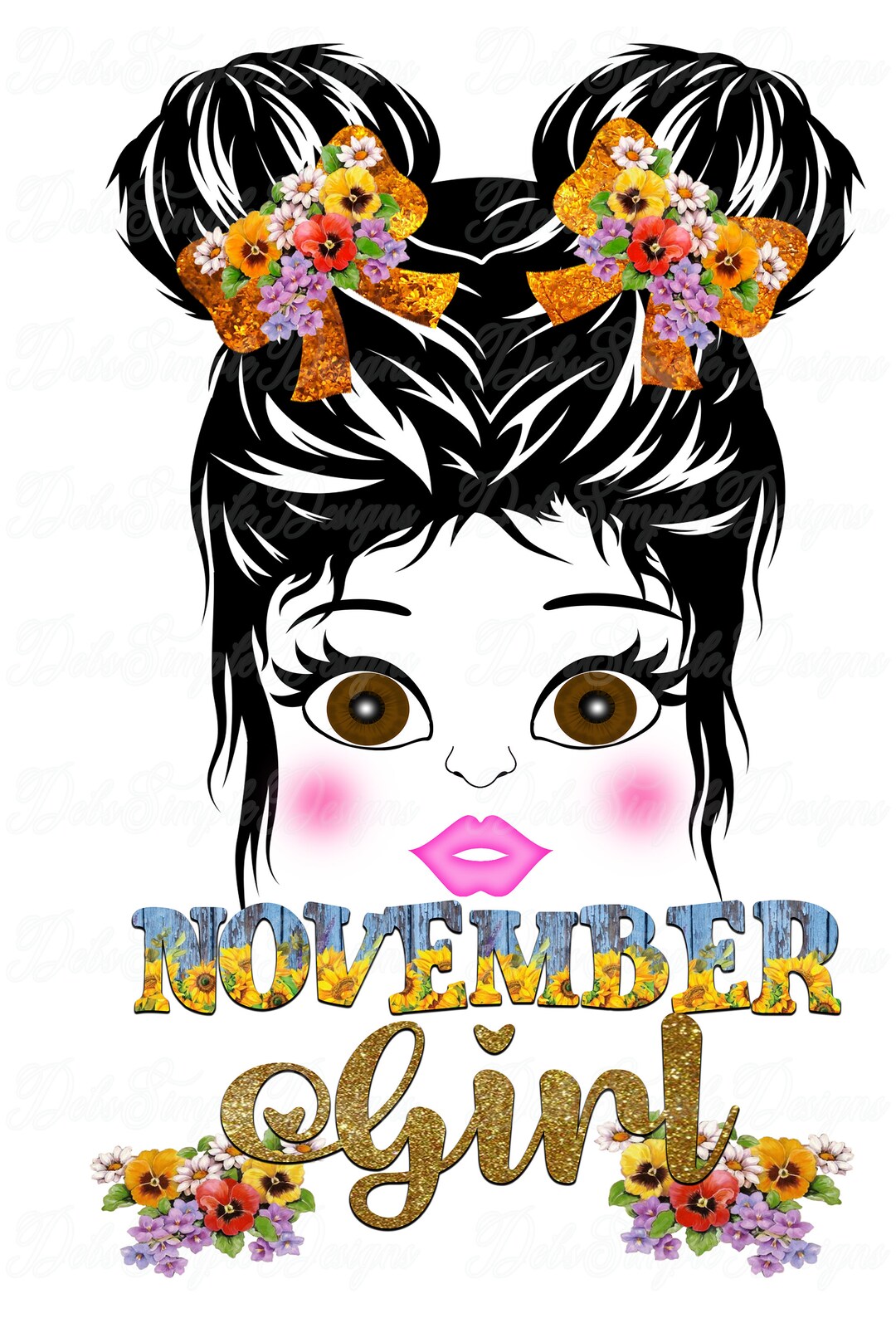 November Little Birthday Girl - Etsy