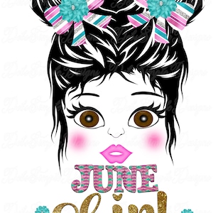 June Little Birthday Girl - Etsy