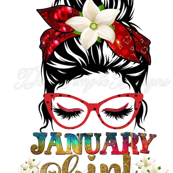 January Girl Svg - Etsy