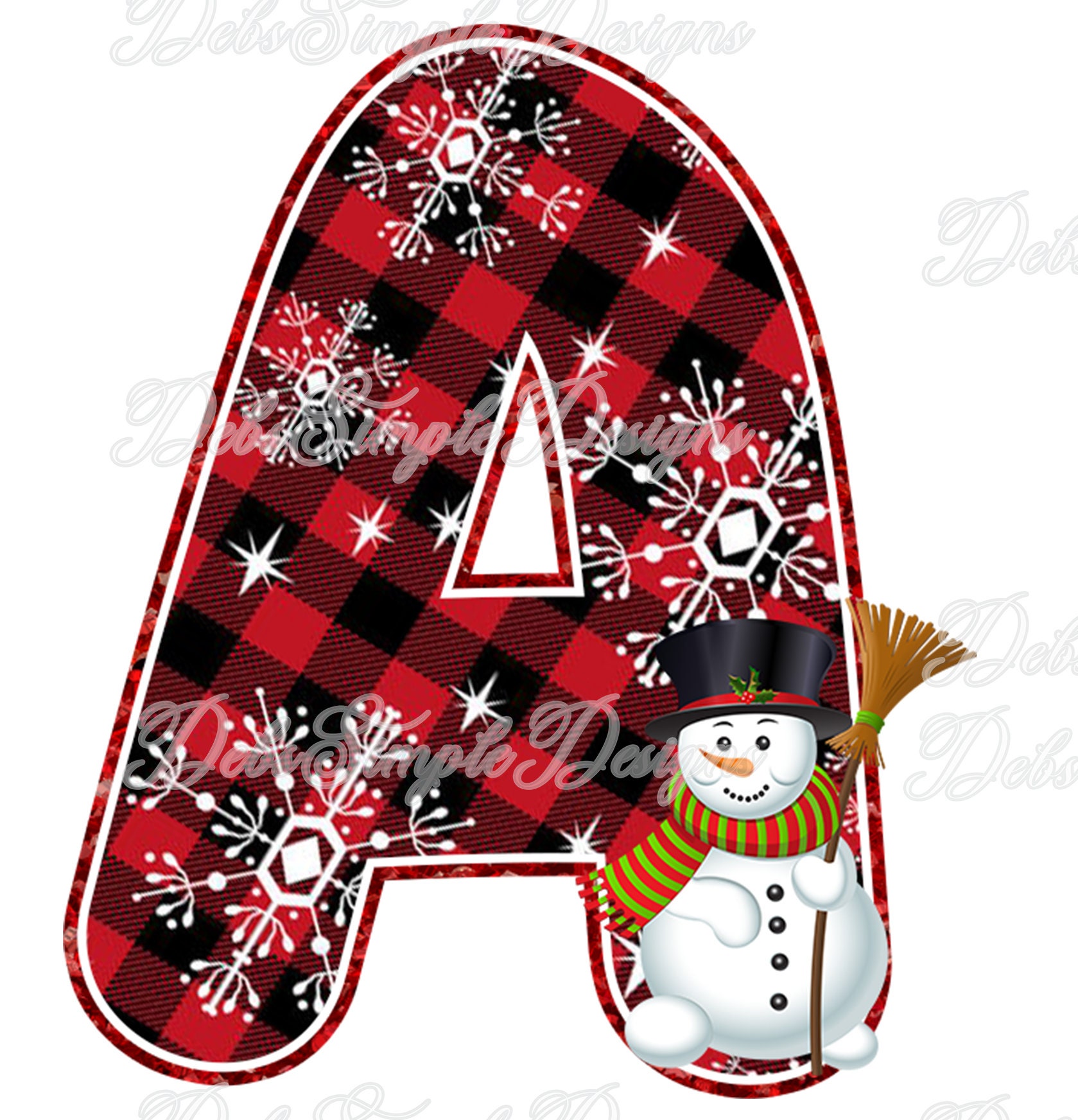 Christmas Alphabet (letters) - Etsy