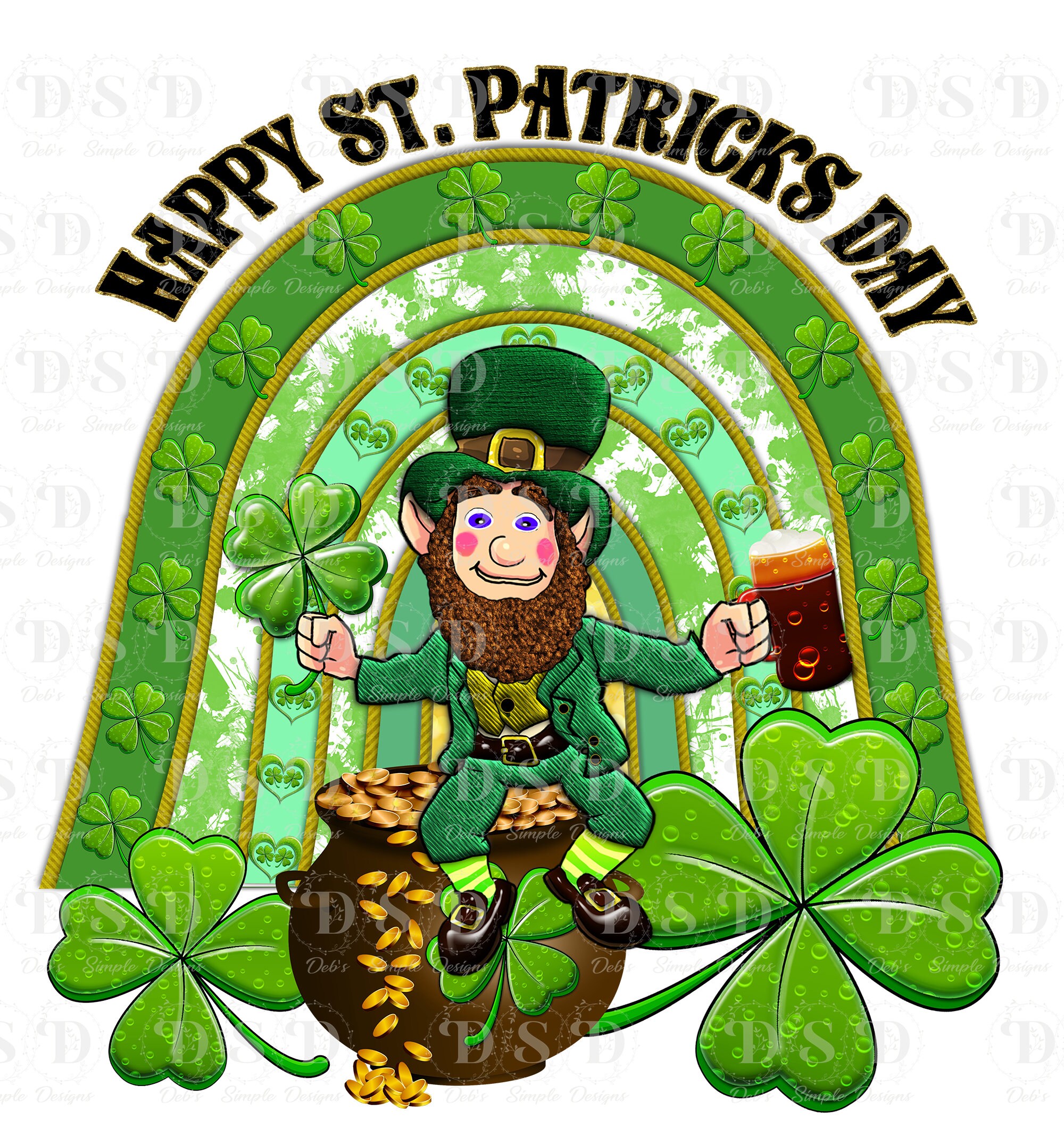 Duende Olla De Oro Arcoiris