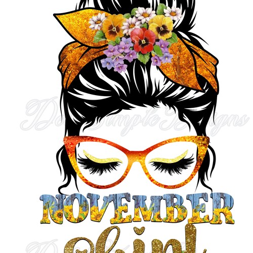 January Birthday Girl Messy Bun Mom Bun - Etsy