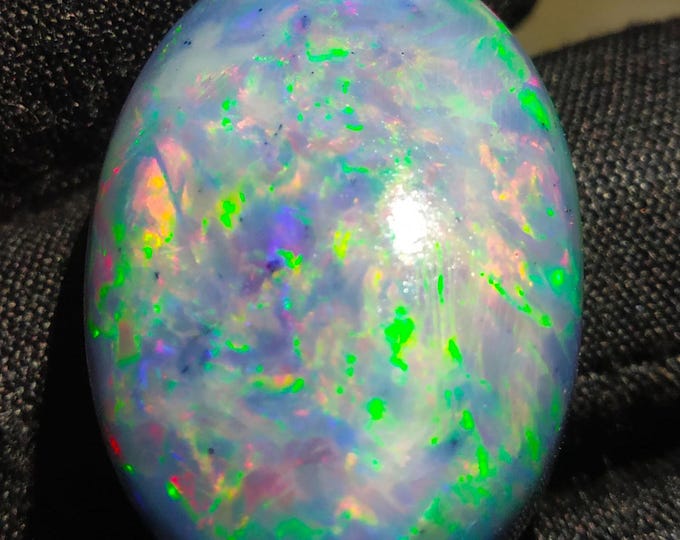 28.85 Large Ethiopian Opal Black Opal Rare Opal Grade Opal Cabochon ...