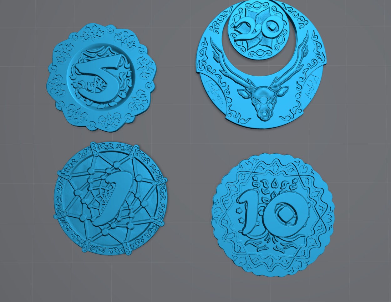 20 Elven Style Coins - Etsy