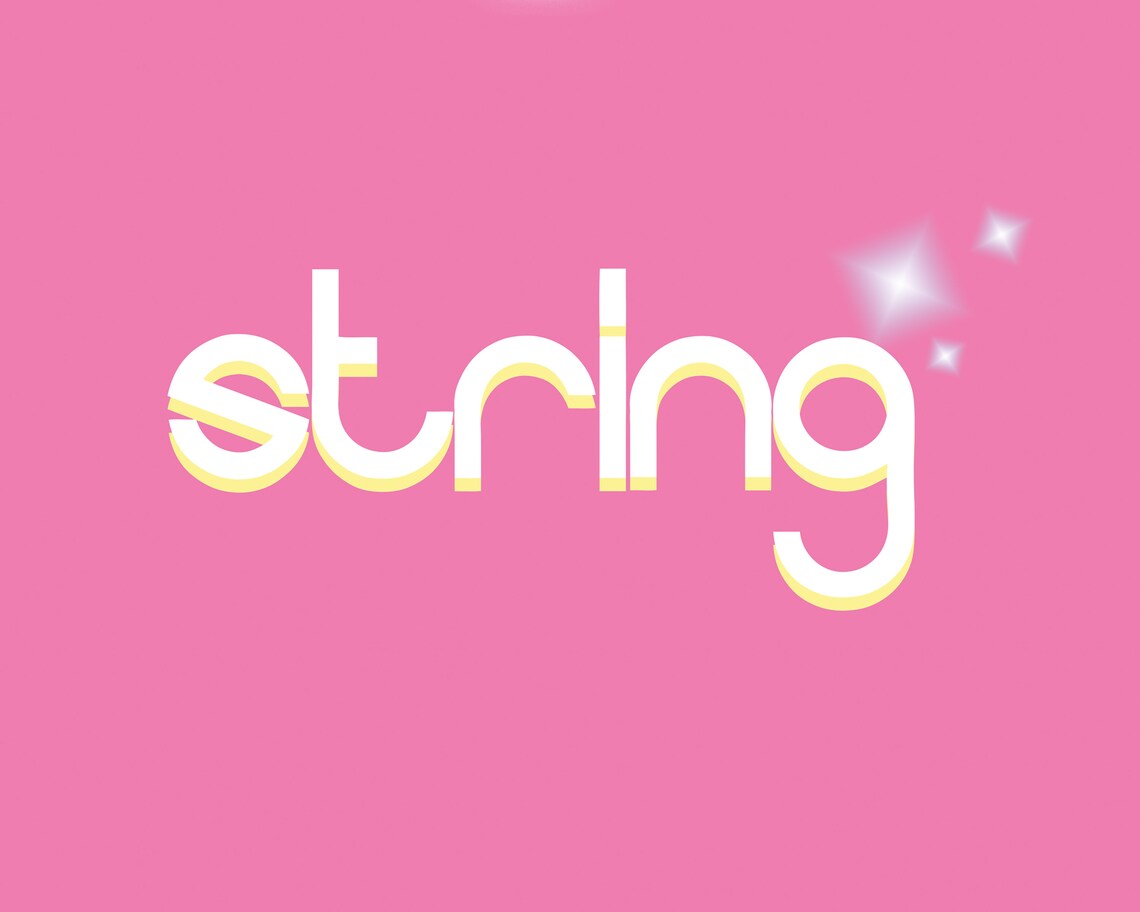 Pink String Tanga Pixel Art 8-bit Art. Retro Art 50x70cm / - Etsy