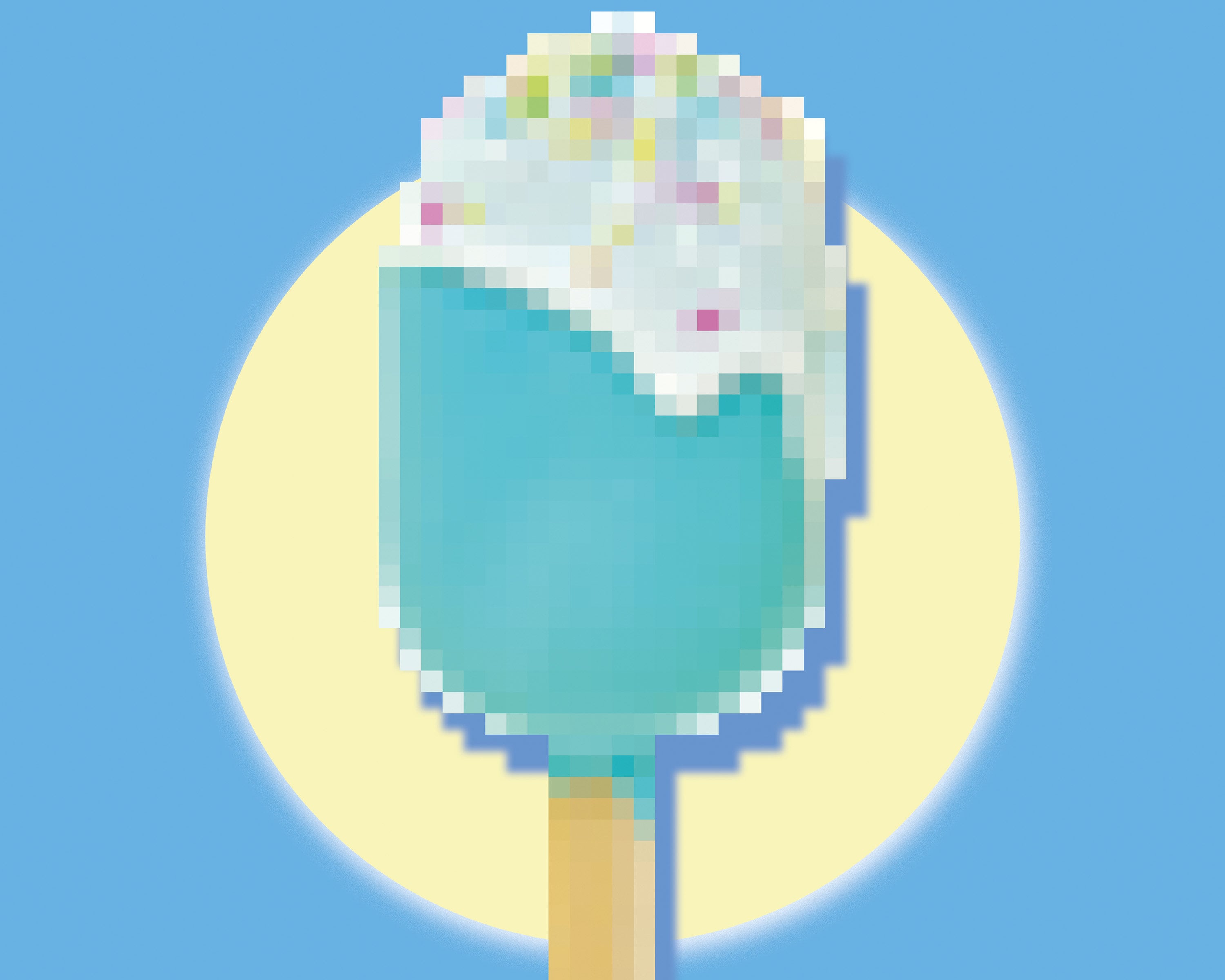 Popsicle Pixel Art Poster. Huge Poster 19,7x27,5inch 50x70cm Available ...
