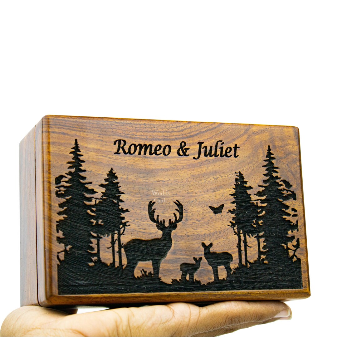 Personalized Keepsake Box – Custom Wooden Memory Box, Engraved Gift Box ...