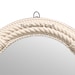 Soft Touch Rope Hanging Mirror Round Farmhouse Style Accent, Decorative ...