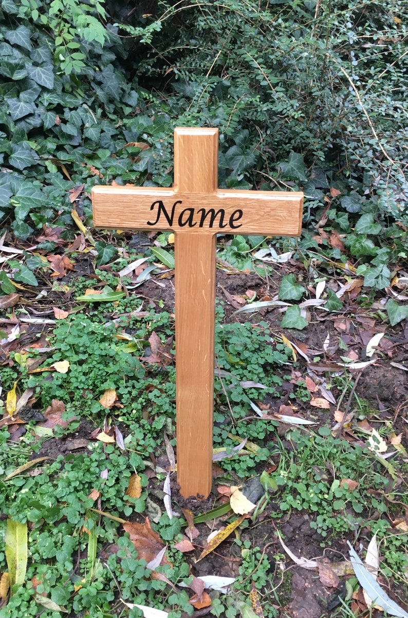 Grave Cross With Inscription as Desired for Funeral - Etsy