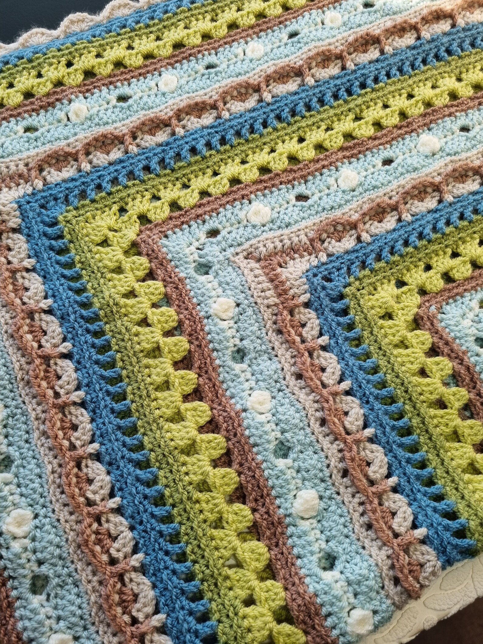 CROCHET PATTERN for Little Baby Bridges Blanket - Textured Crochet ...