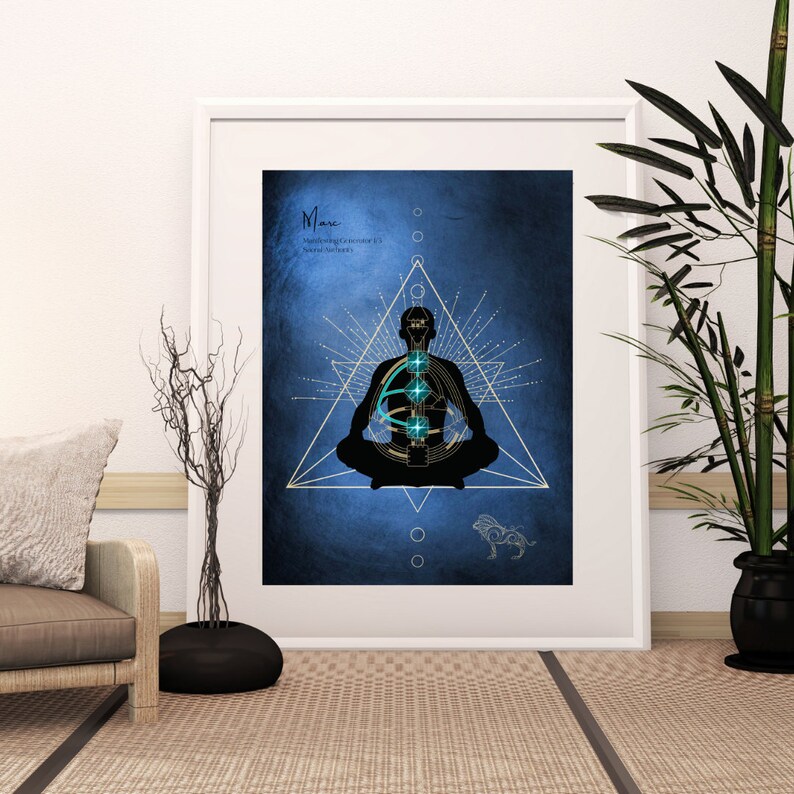 Human Design Chart Poster digital - Etsy