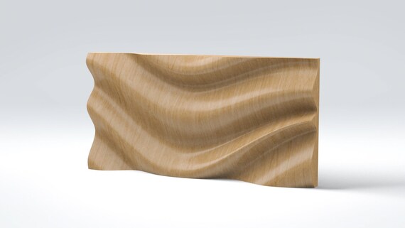 No. 1 Parametric Wave Wall Art Decor Panel STL 3D Model | Etsy