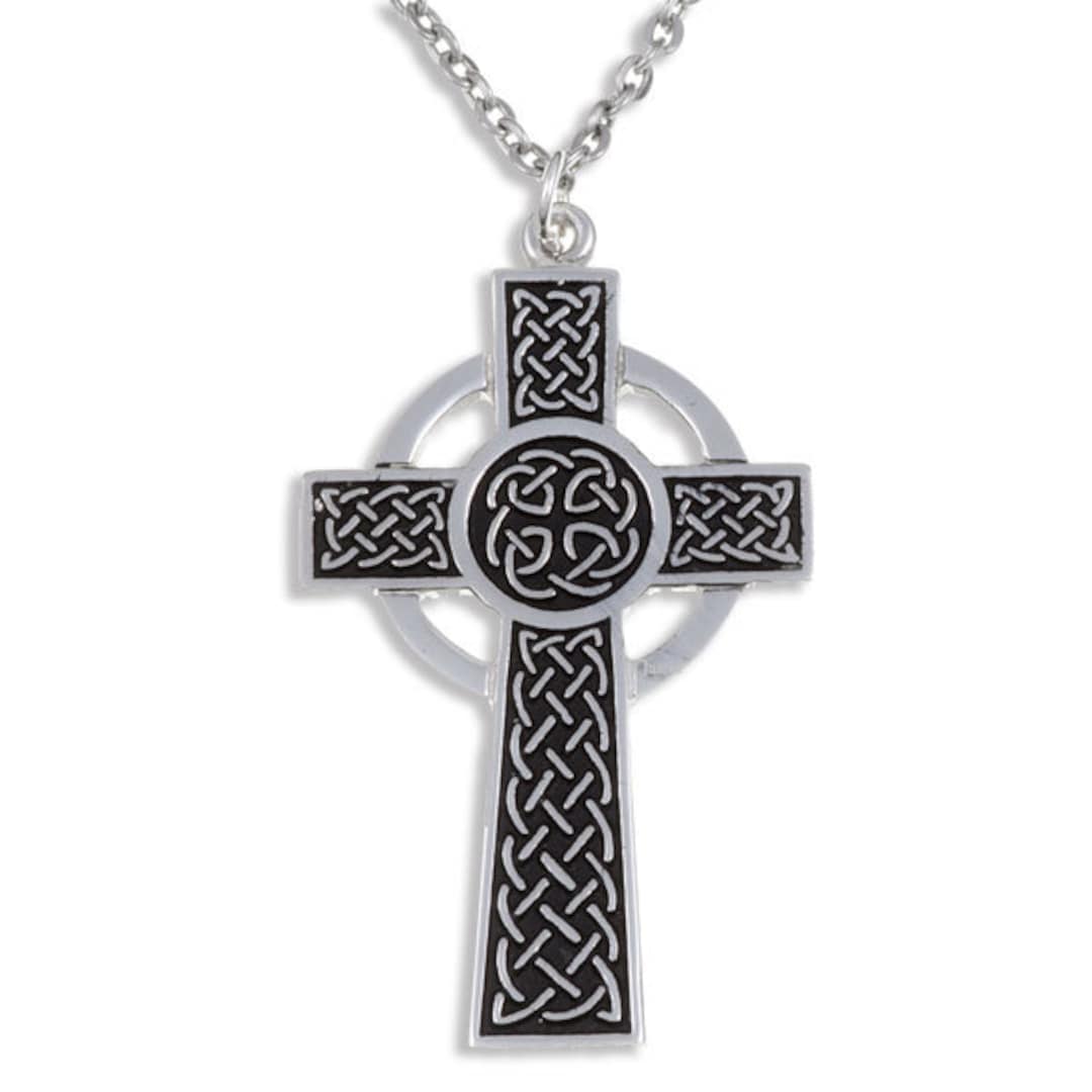 St.piran Celtic Cross Pendant, Patron Saint of Cornwall - Etsy