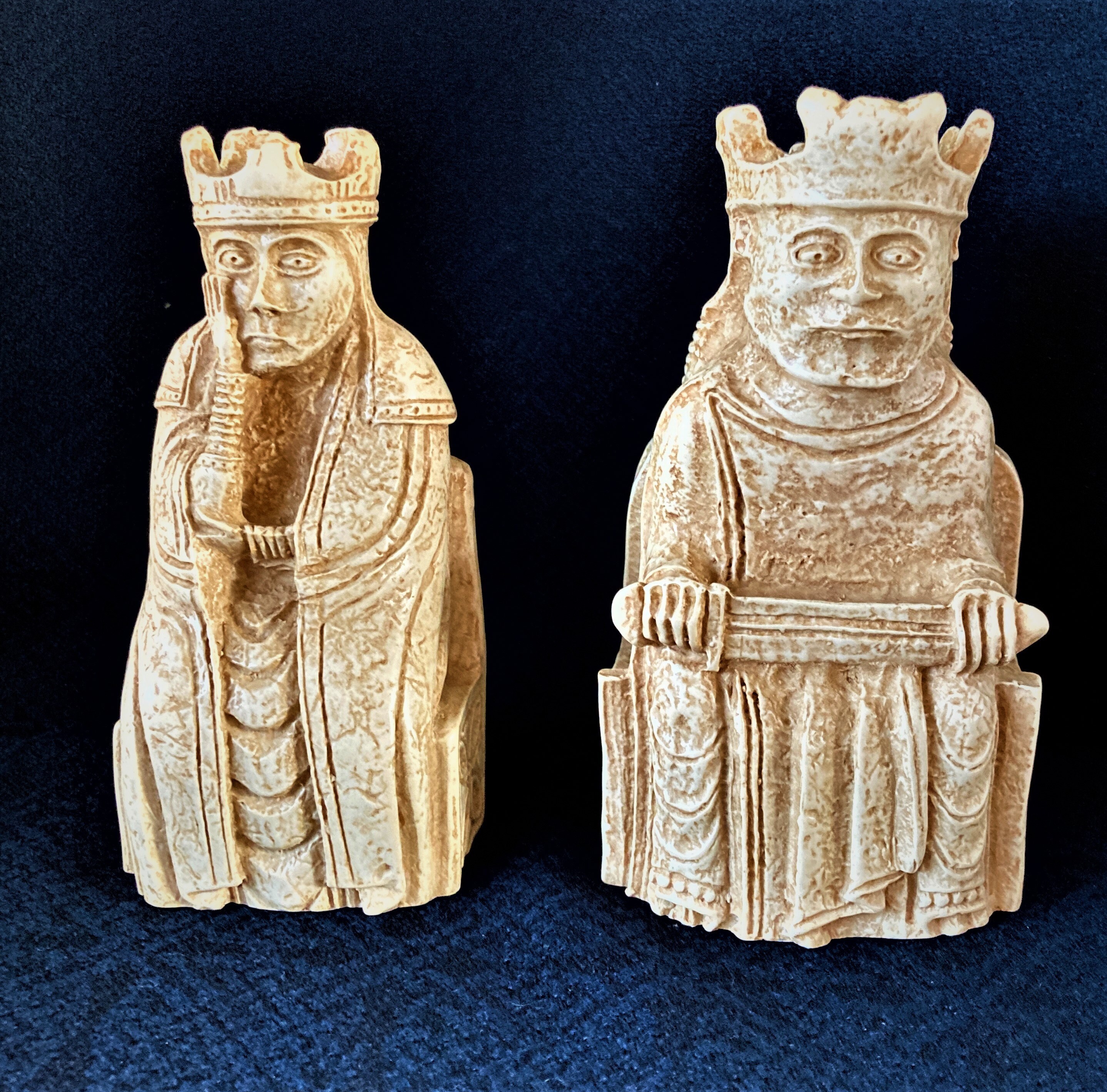 Pair of Isle of Lewis King and Queen Bookends - Etsy