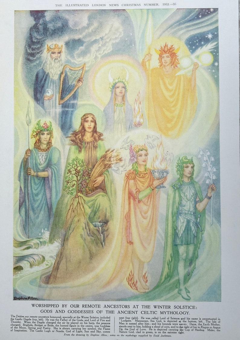 Gods and Goddesses of the Ancient Celtic Mythology - Etsy