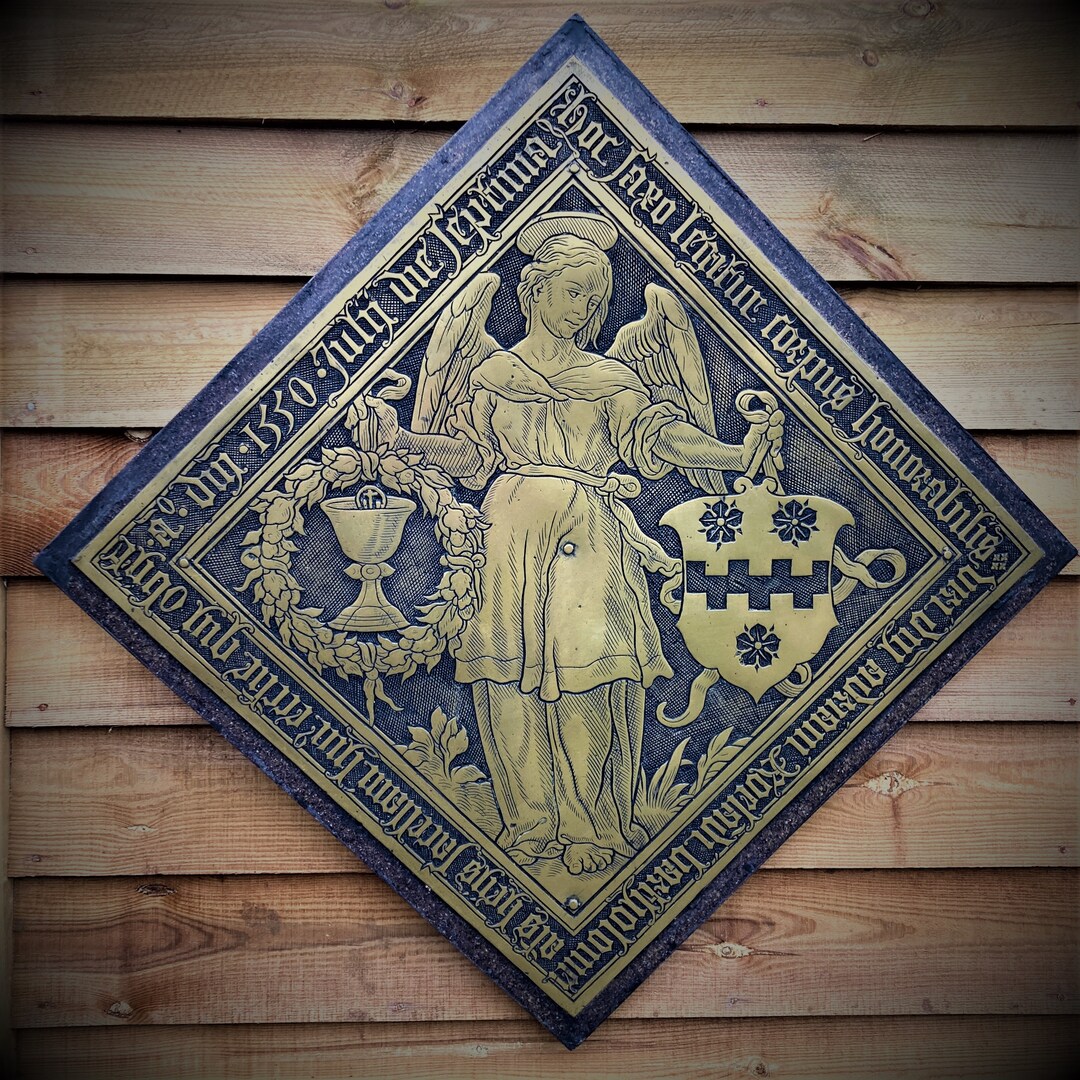 Large Angel Monumental Brass Reproduction of Adrian Roeland 1550 AD - Etsy