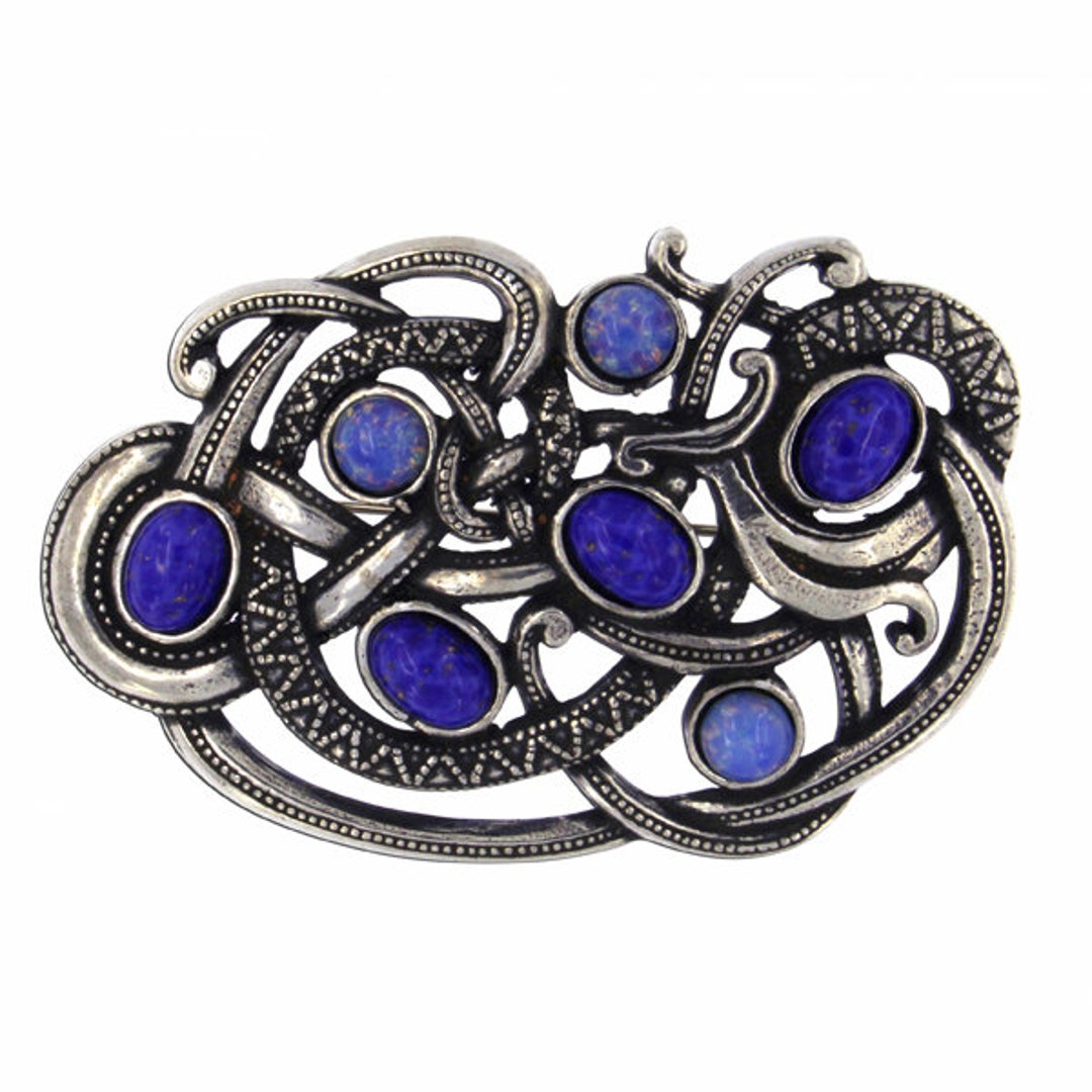 Viking Serpent Brooch, Cornish Pewter - Etsy