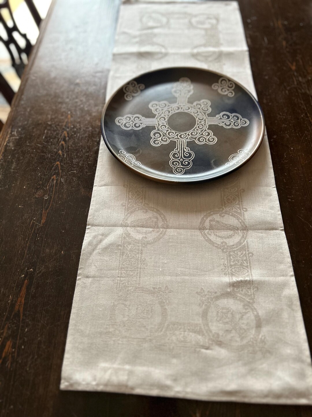 Irish Linen Symbols of Ireland Runner Cream 12 X 72 Inches - Etsy