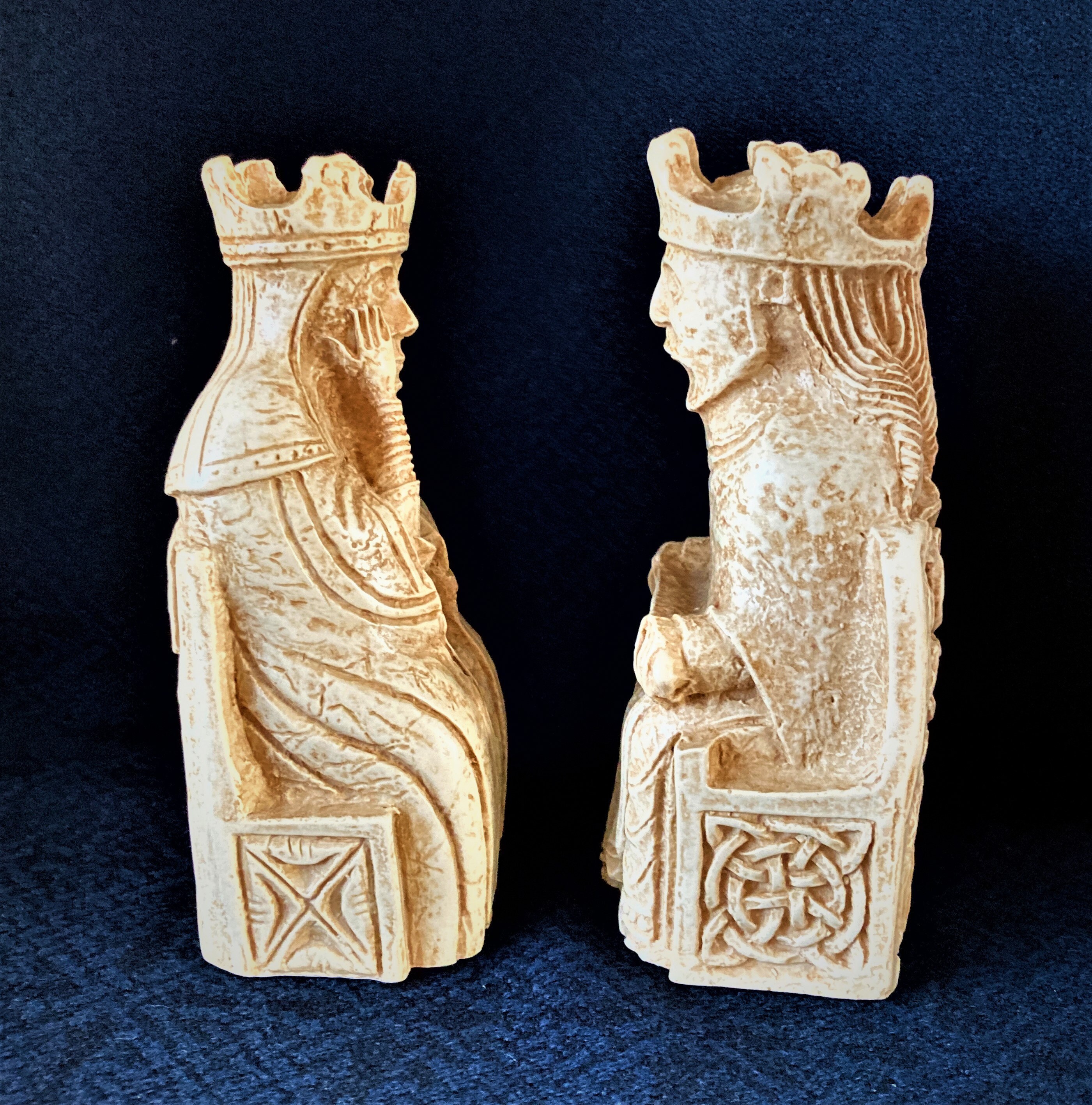 Pair of Isle of Lewis King and Queen Bookends - Etsy