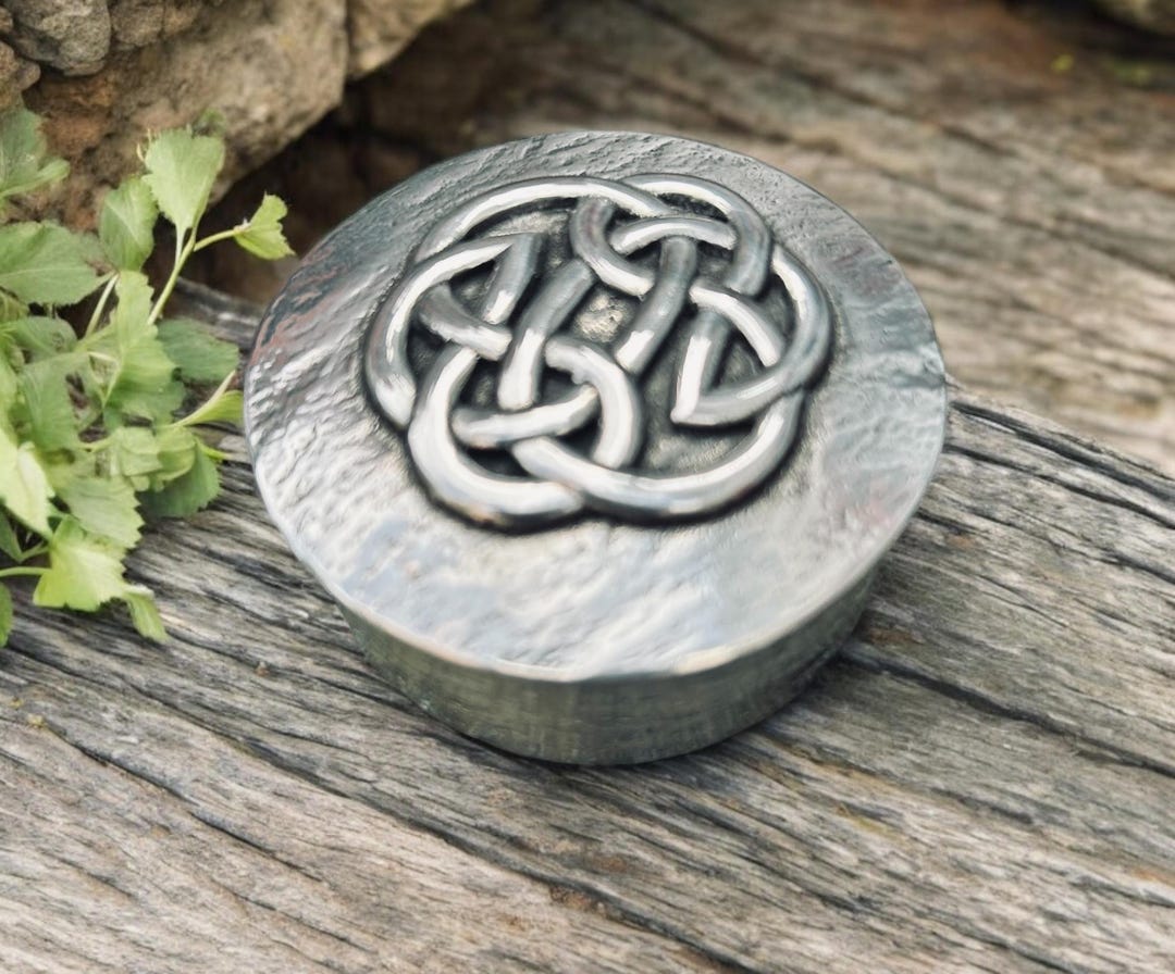 Lugh Celtic Knot Pewter Trinket Box - Etsy