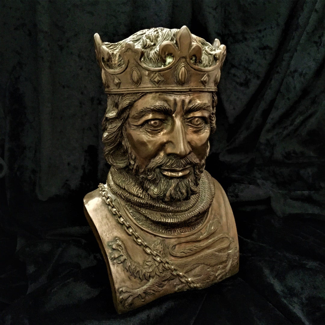 Vintage Medieval Bust, Richard I ‘the Lionheart’, Statue or Bookend. - Etsy